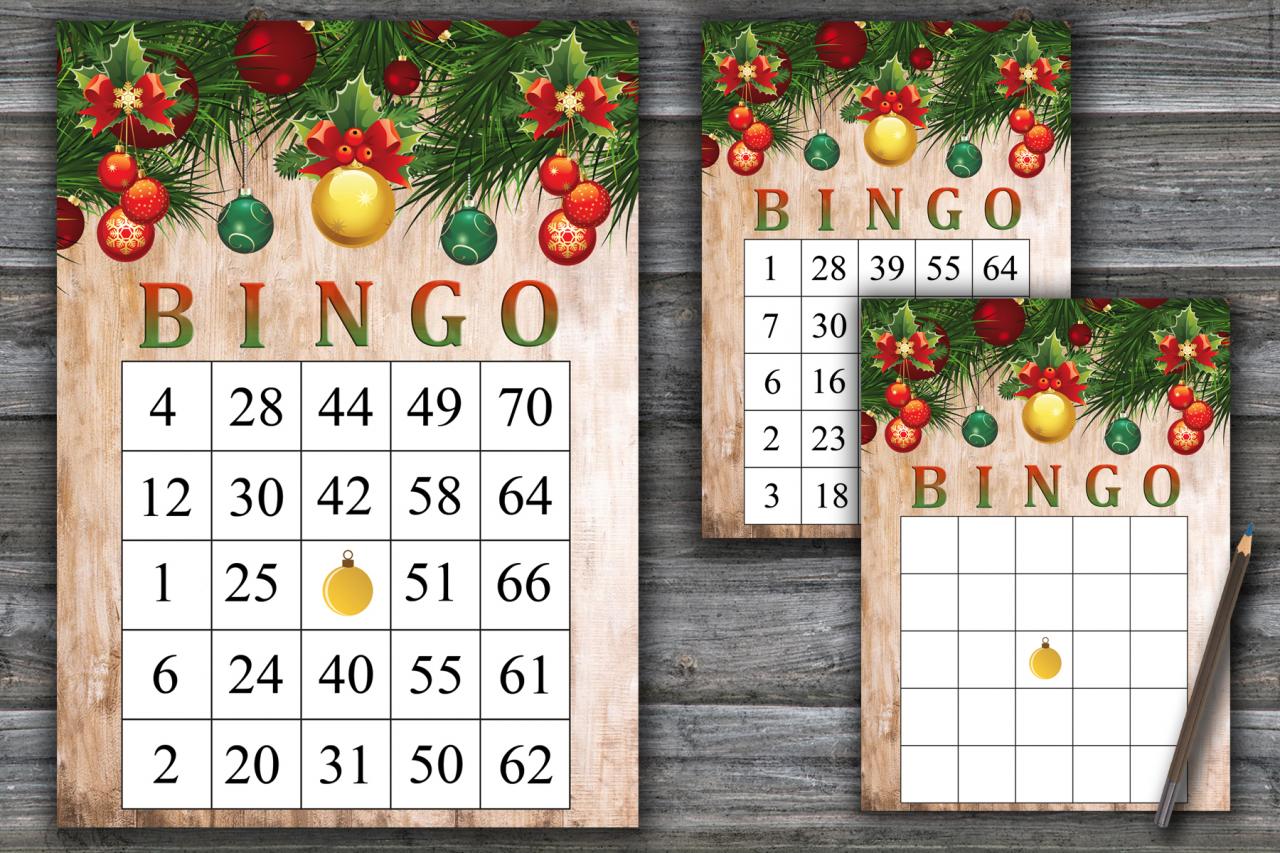 Christmas Toys Bingo Game,merry Christmas Bingo Card,christmas Bingo ...