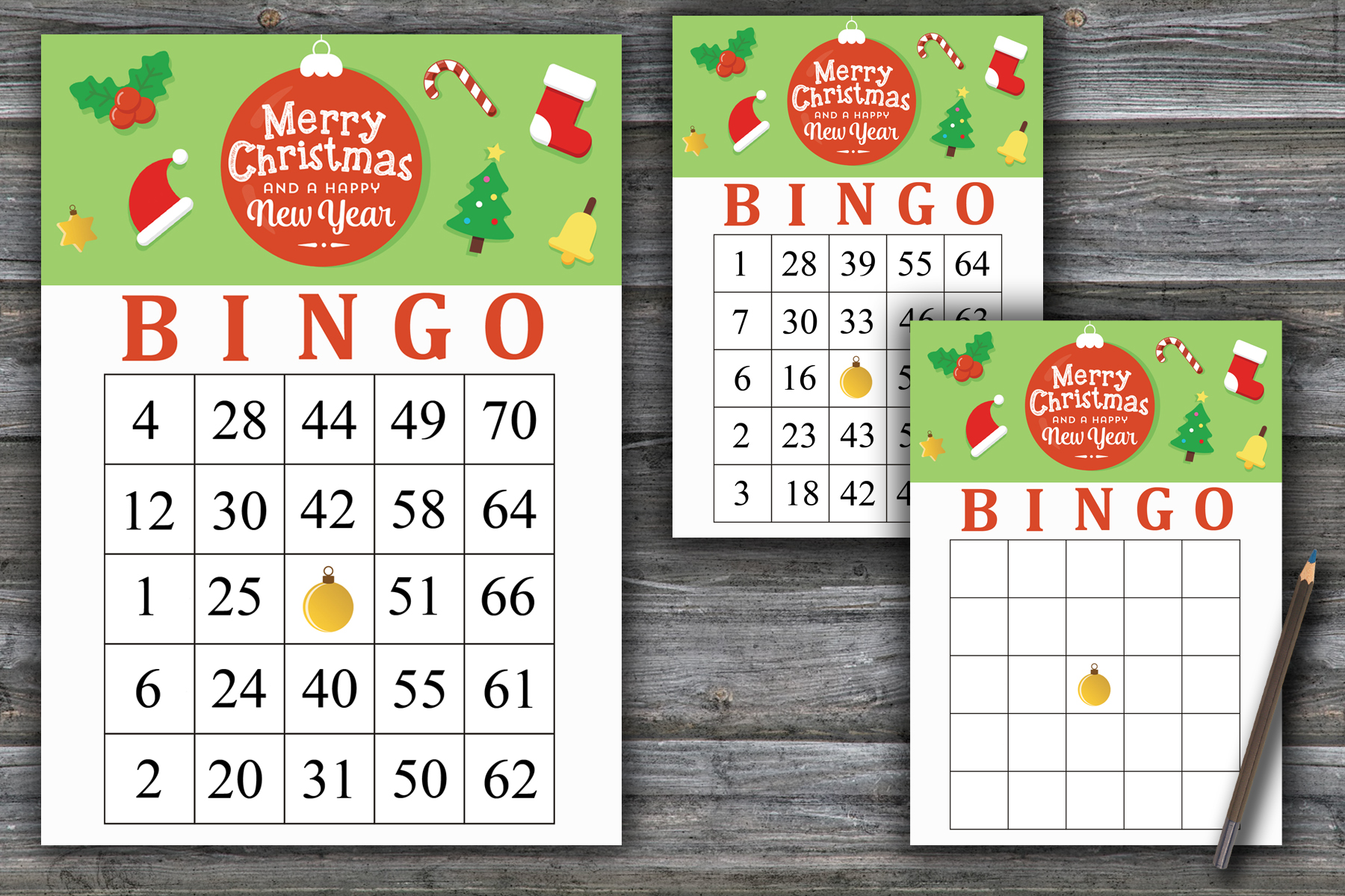 Merry Christmas Bingo Game,christmas Bingo Game,christmas Party Bingo ...